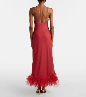 Oseree Lumiere Plumage Maxi Dress
