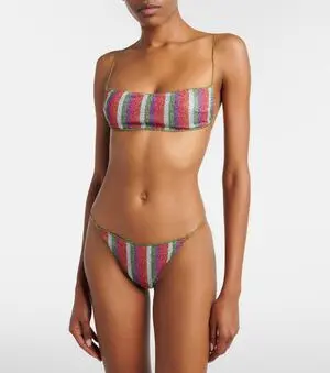 Oseree Lumiere Striped Bikini