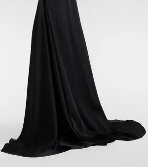 Alexander McQueen Draped Embellished Gown