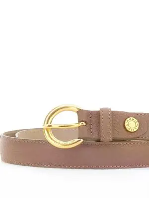 GIANNI CHIARINI Hammered Leather Belt - Brown