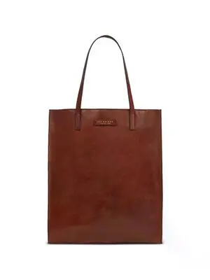 THE BRIDGE Leather Tote Bag - Brown