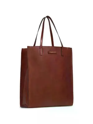 THE BRIDGE Leather Tote Bag - Brown