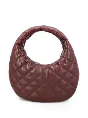 Saint Laurent Quilted -plaque Shoulder Bag - Red