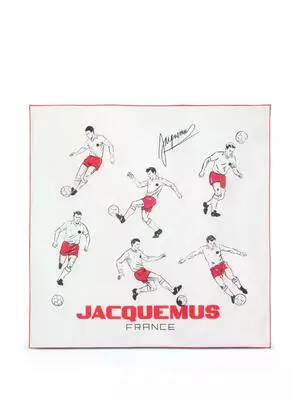 Jacquemus The Supporter Silk Scarf - Neutrals