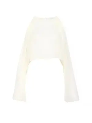Patrizia Pepe Halterneck Cape Scarf - Neutrals