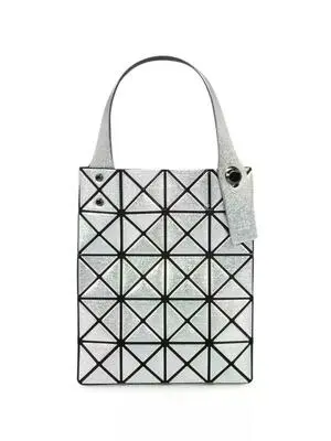 Issey Miyake Platinum Coffret Geometric-panel Tote Bag - Silver