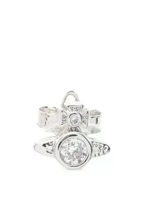 VIVIENNE WESTWOOD London Orb Rhinestone Earrings - Silver