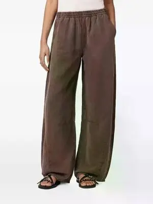ALLSAINTS Jett Elasticated-waistband Wide-leg Trousers