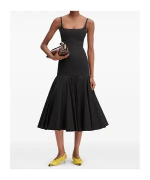 Jacquemus The Agave Flared Midi Dress