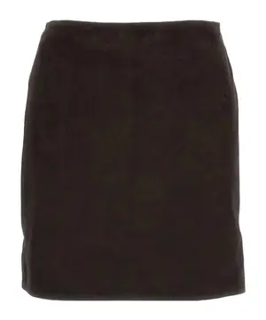 ROTATE BY BIRGER CHRISTENSEN Suede Mini Skirt - Black