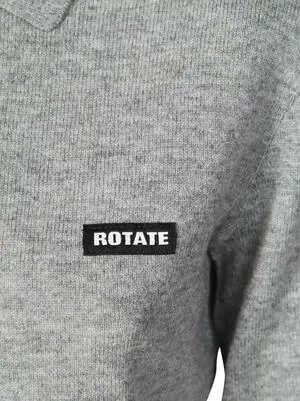ROTATE BY BIRGER CHRISTENSEN Long-sleeved Polo Sweater