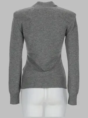 ROTATE BY BIRGER CHRISTENSEN Long-sleeved Polo Sweater