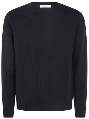NUUR Maglione Ica Lunga Collo Rotondo 'long Sleeves Round Neck Swea - Black