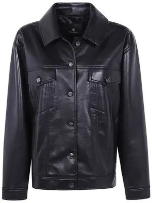 ANINE BING Giacca In Pelle "rory - Black
