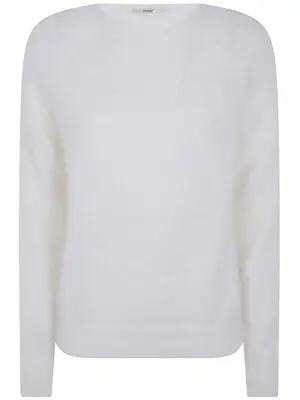 NUUR Maglione Iche Lunghe Girocollo "boxy Long Sleeves - Beige