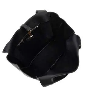 Saint Laurent Le 5 À 7 Grained Leather Shopping Bag - Black