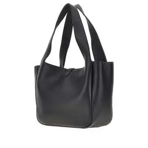 Saint Laurent Le 5 À 7 Grained Leather Shopping Bag - Black
