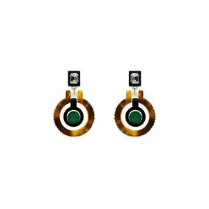 GISSA BICALHO Handmade Acrylic Earring Hoops Nebula
