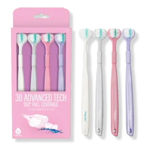 PURSONIC 3d Advanced Tech 360° Full Coverage Toothbrush - Pink