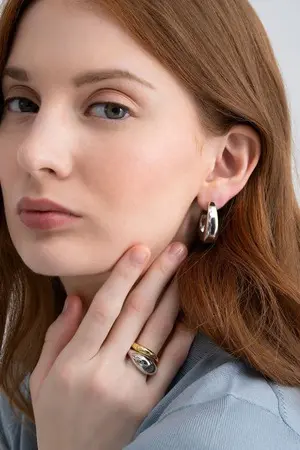 ZYNNIA COLLECTIVE Dome Ring - Silver