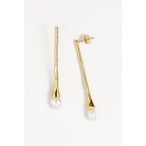 ZYNNIA COLLECTIVE Long Bud Earrings - Gold