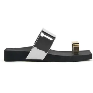 United Nude Loop Toe Lo Sandals - Cube Ring Silver