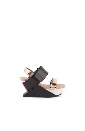 United Nude Delta Run Wedge Sandals - Connect