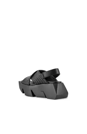 United Nude Bull Puffier Flatform Slingback Sandal - Black