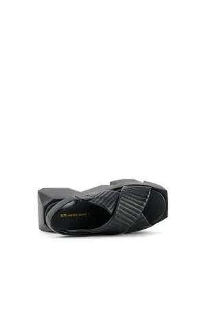 United Nude Bull Puffier Flatform Slingback Sandal - Black