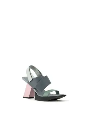 United Nude Construct Hi Sandals With Sculpted Heel - Arquitec