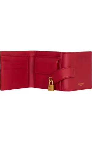Balmain Pulse Trifold Smooth Leather Wallet