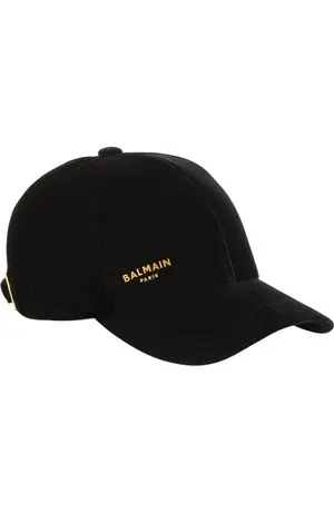 Balmain Paris Velvet Cap - Black