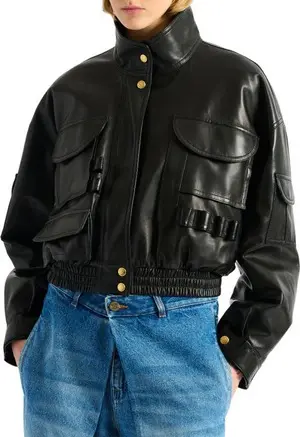 Balmain Lambskin Bomber Jacket