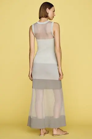 Maeve Knit Mesh Maxi Dress