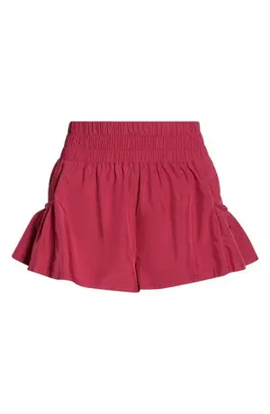 Free People Frilly Shorts - Brick