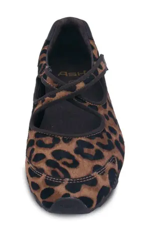 Ash Kore Mary Jane Genuine Calf Hair Flat - Leopard