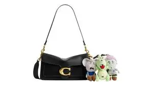 COACH X Brain Dead Soft Tabby Shoulder Bag 26 With Charms - Black