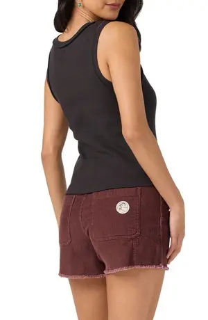 O'Neill Hattie Rib Henley Tank - Black