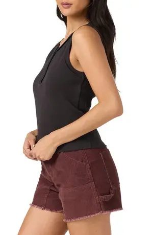 O'Neill Hattie Rib Henley Tank - Black