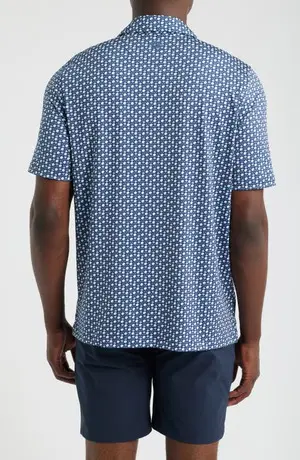 Johnston & Murphy Game Day Xc+™ Football Helmet Print Performance Polo