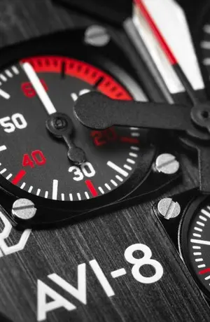AVI-8 P-51 Mustang Blakeslee Chronograph Watch With Bracelet