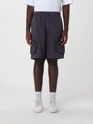 Oakley Regular Fit Cargo Shorts In Technical Fabric With Side Pockets - Black