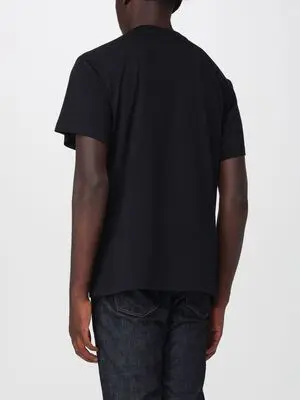 Versace Cotton Crew Neck T-shirt With Contrast Logo