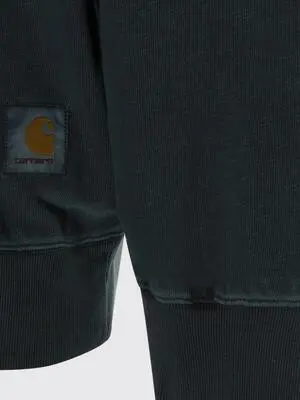 Carhartt Work In Progress Long-sleeved Cotton Polo Shirt With Zip Closure - Black