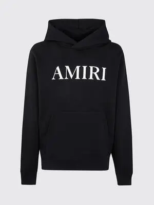 Amiri Relaxed Fit Cotton Hoodie With Contrast Logo