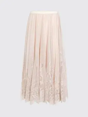 Fabiana Filippi High-waisted Lace Midi Skirt