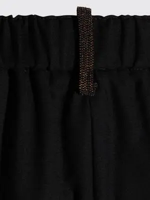 Fabiana Filippi Slim Fit Wool Blend Trousers With Monile Detail