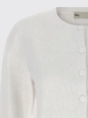 Tory Burch Viscose Blend Jumper With Double T Logo