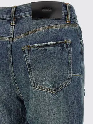 PURPLE BRAND Mid-rise Slim Fit Skinny Jeans In Distressed Cotton Denim