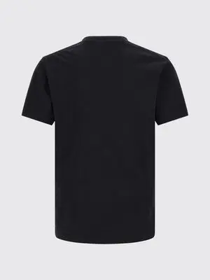 Dsquared2 Slim Fit Short-sleeved Cotton T-shirt With Printed Logo - Black